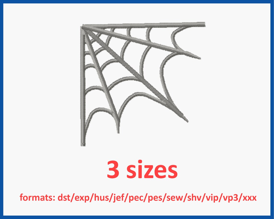 Spiderweb Halloween Machine Embroidery Design Instant Download - Etsy