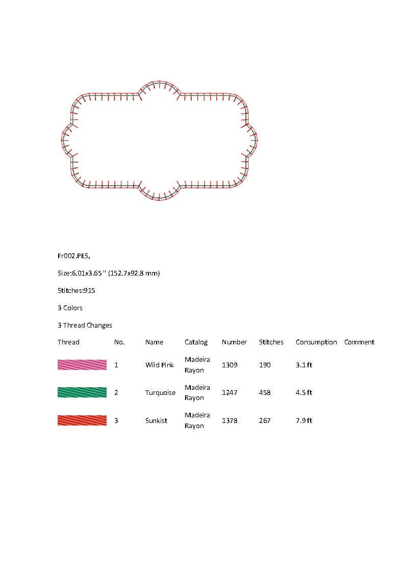 Machine Embroidery Design Applique Frames. 2 Variant 10 | Etsy