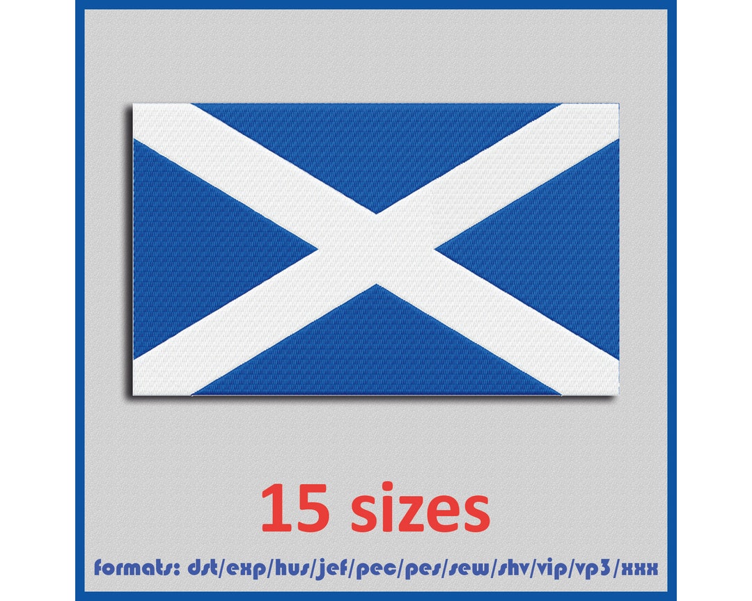 Scotland Flag Embroidery Machines Design Instant Download Digital Files ...