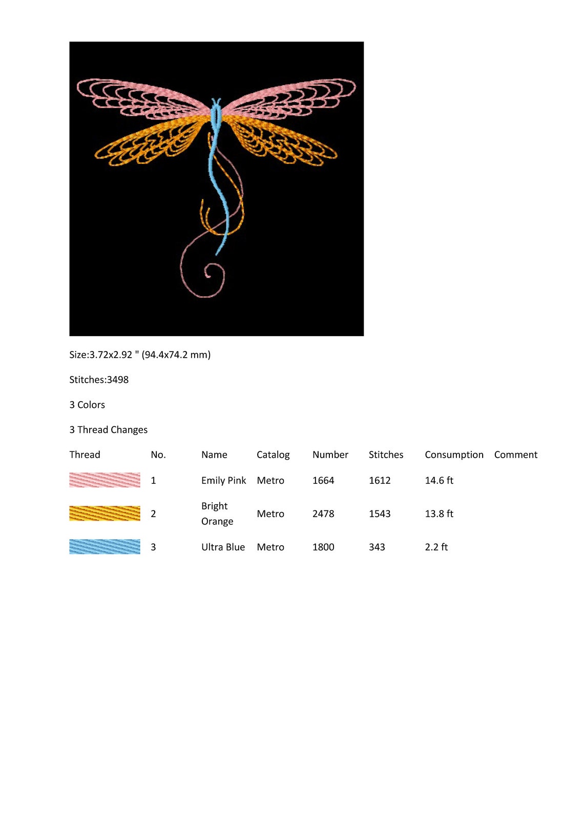 Lace Dragonfly Small Stitch Machine Embroidery Design. Butterfly ...