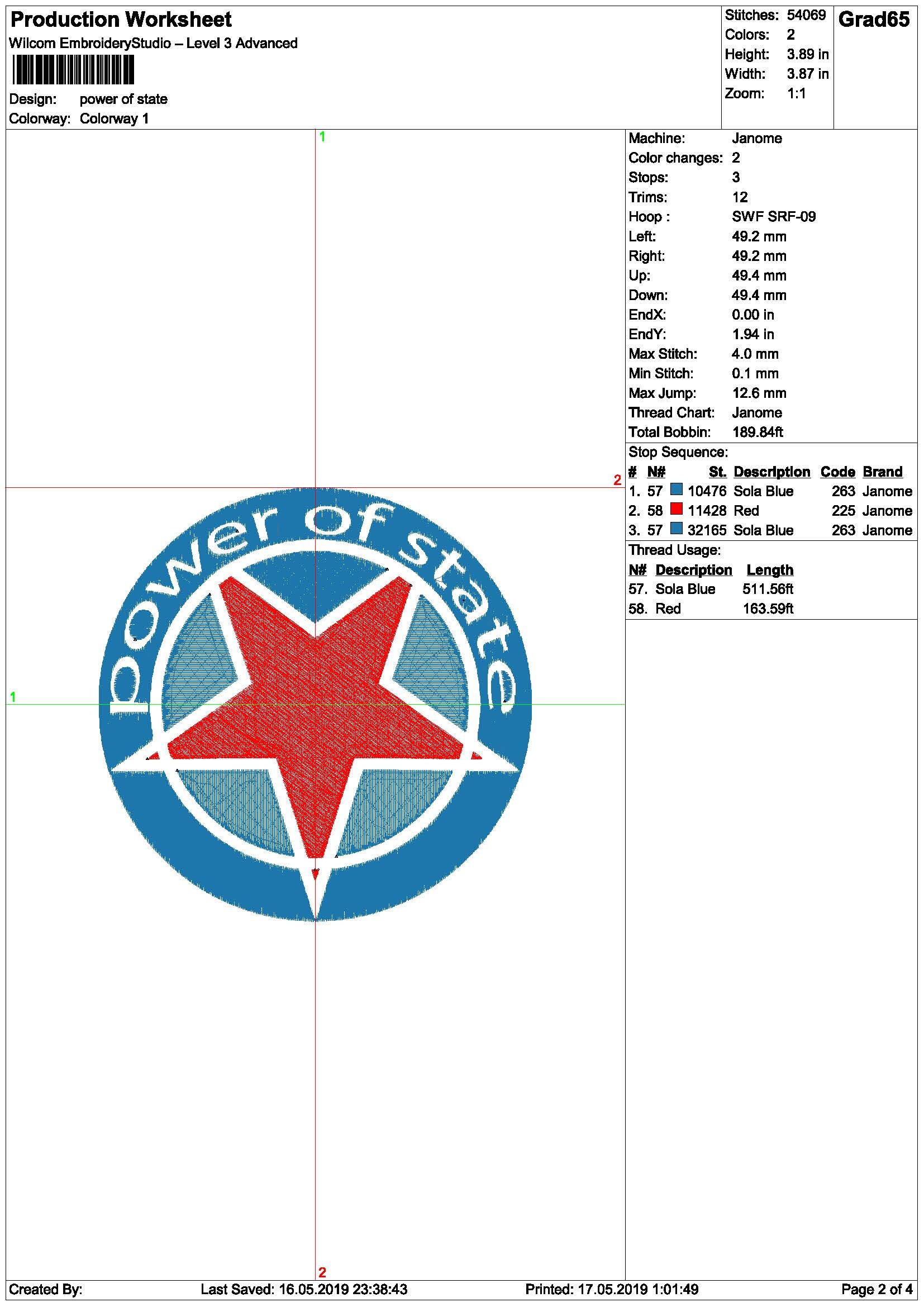 Machine Embroidery Design. A Simple Decoration Symbol Power of - Etsy