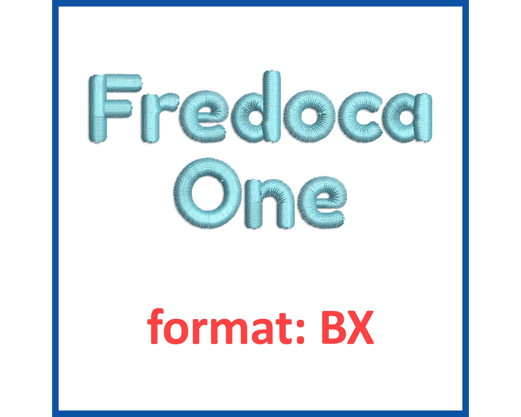 Machine Embroidery Fonts Fredoka One Format BX - Etsy
