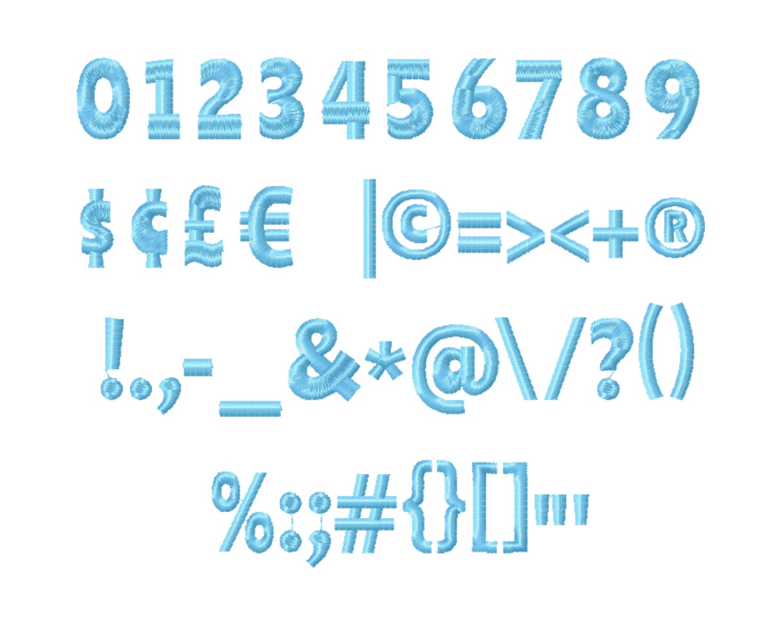 Ranchers Font Embroidery Design 0.251/4 0.51/2 - Etsy