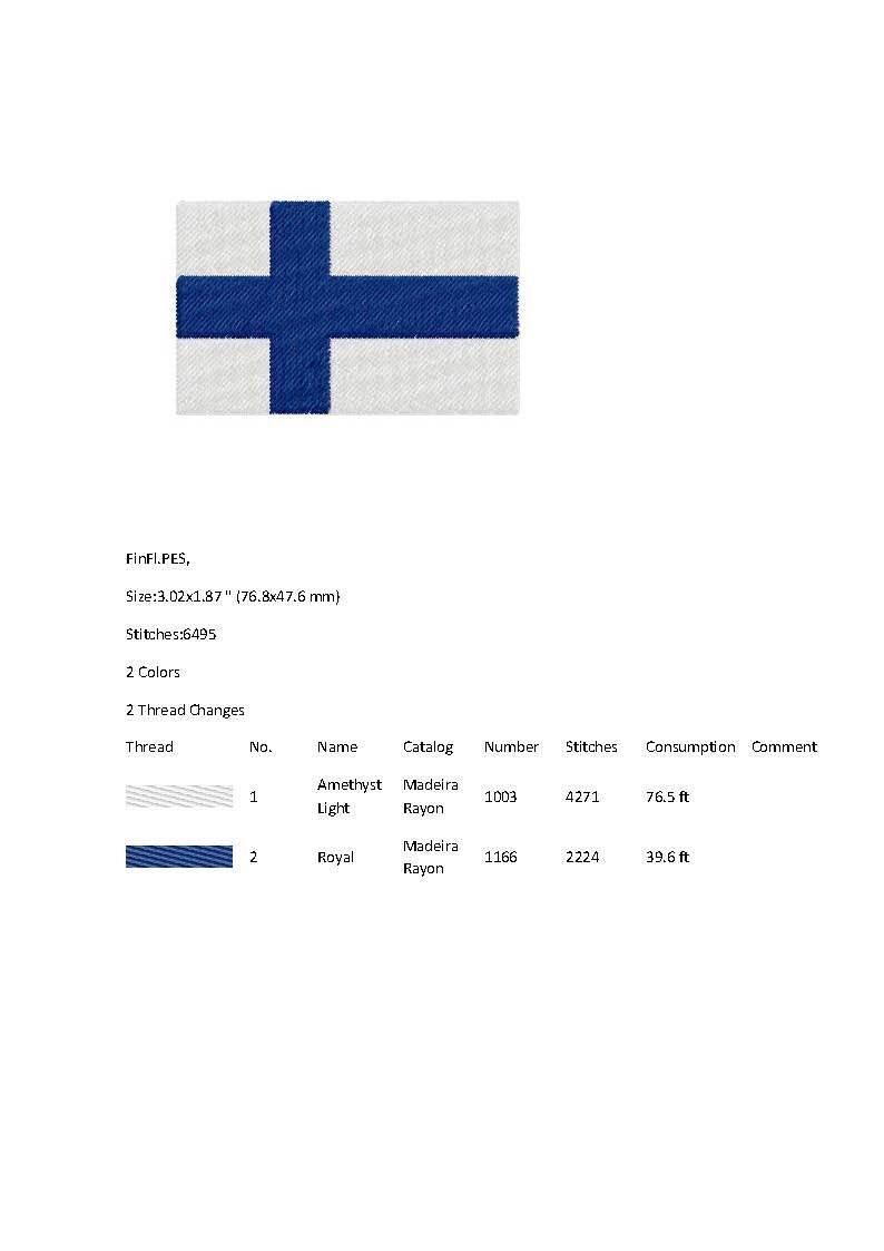 Finland Flag. Embroidery Machines Design. Instant Download - Etsy