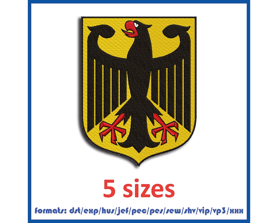 Coat of Arms of Germany Embroidery Machines Design Instant Download ...
