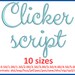 Clicker Script Embroidery Font 10 Sizes 0.51/2 1 1.5 2 - Etsy