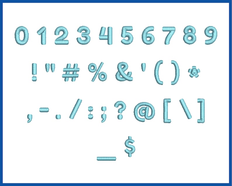 Machine Embroidery Fonts Fredoka One Format BX - Etsy