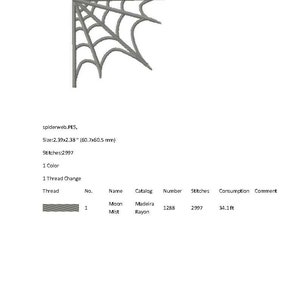Spiderweb Halloween Machine Embroidery Design Instant Download Digital ...
