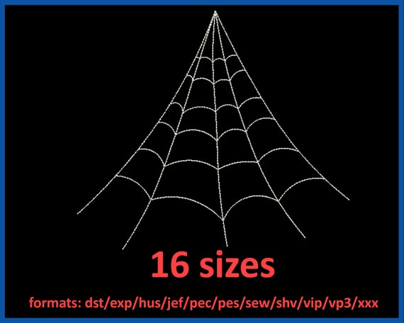 Machine Embroidery Design Spiderweb. Halloween. 16 Sizes and - Etsy