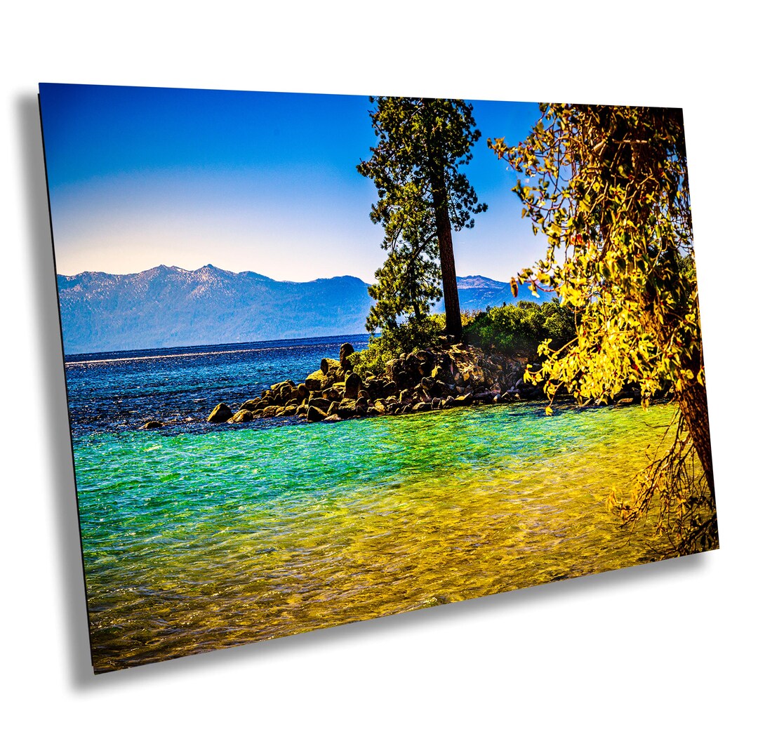 CA Lake Tahoe Sand Harbor Nevada Yellow-green Water 1 Jewel of the ...