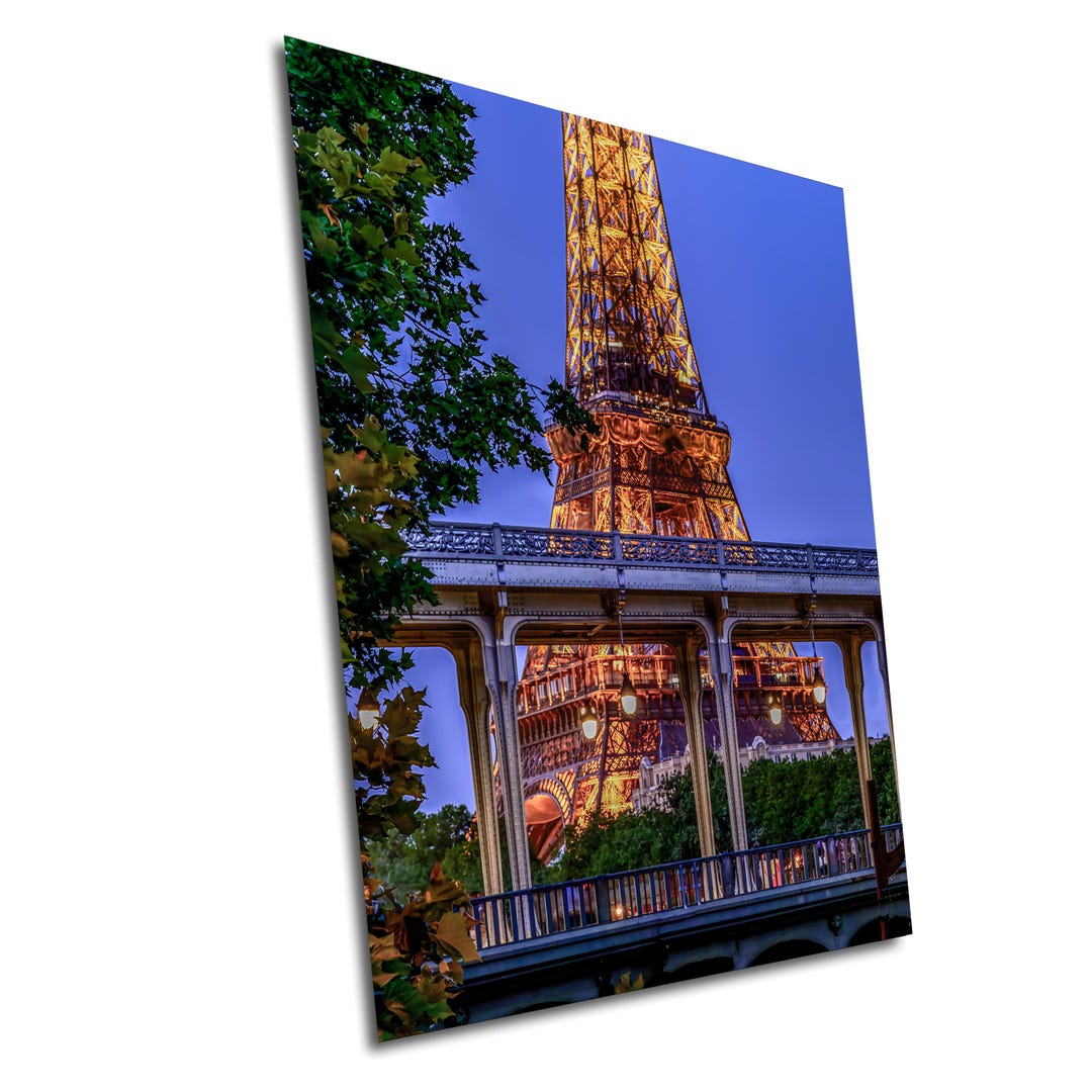 France Paris Eiffel Tower Pont De Bir Hakeim Inception Bridge - Etsy