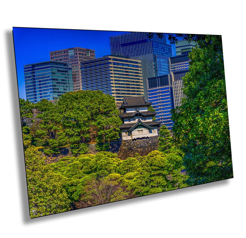 Japan Tokyo Imperial Palace Fujimi-yagura Guard House Skyscrapers ...