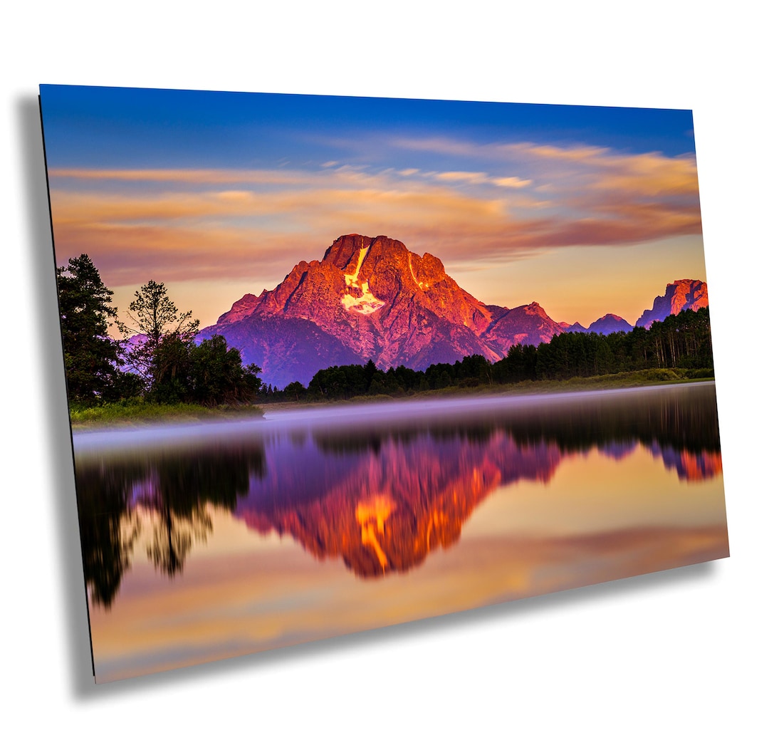 Teton National Park Print: Oxbow Bend Sunrise, Snake River Reflection ...
