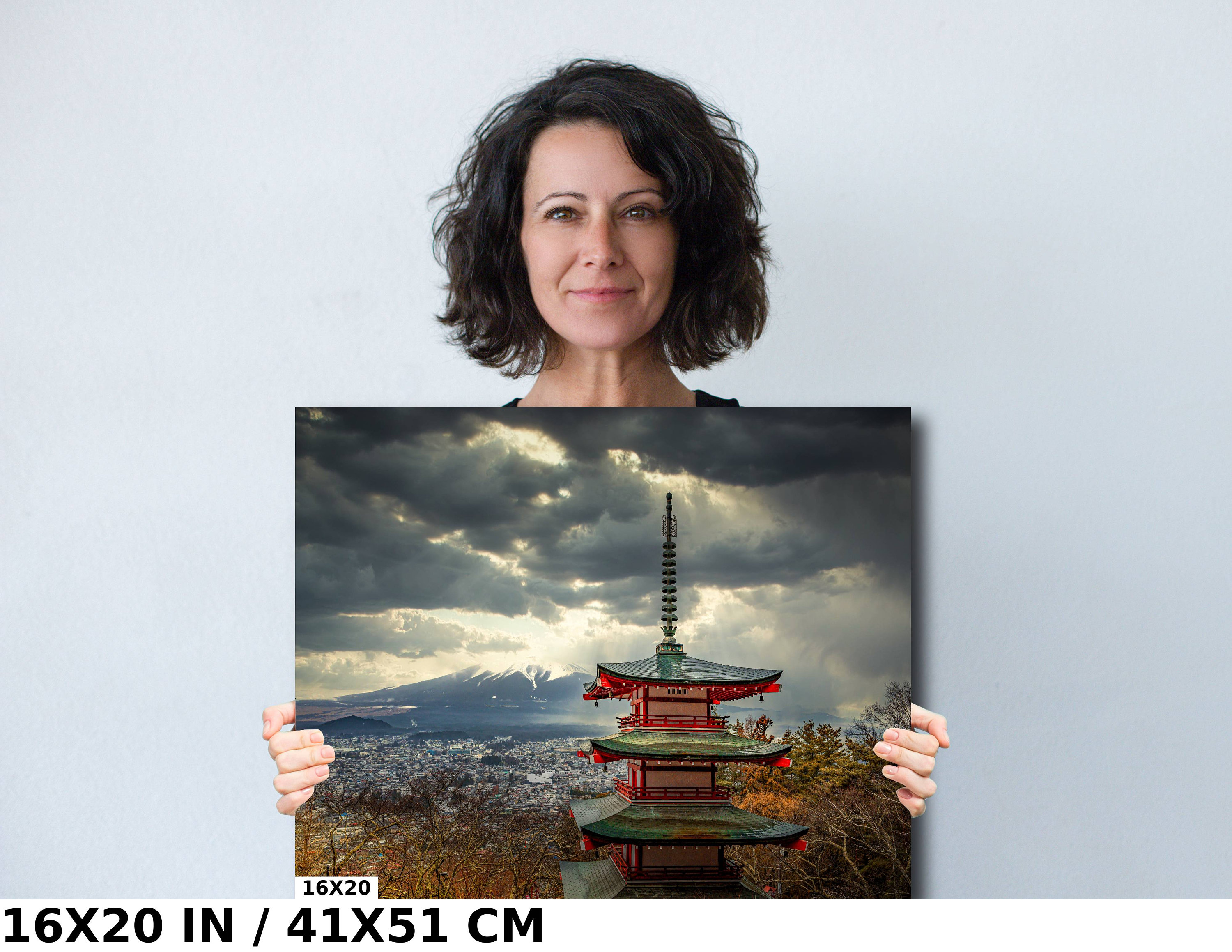 Japan Mount Fuji Churieto Pagoda Arakurayama Sengen Park Fujiyoshida ...