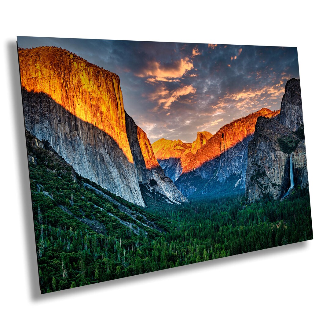 CA Yosemite National Park Tunnel View 1 Sunset Iconic - Etsy