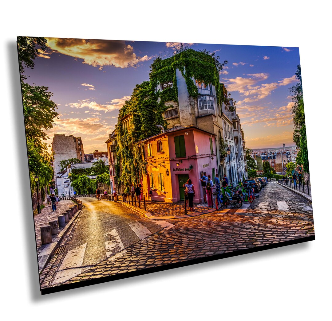 France Paris Montmartre La Mason Rose Sunset - Etsy