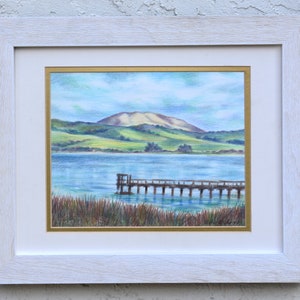 Tomales Bay,8x10,original Drawing,inverness,elephant Mountain,drawings ...