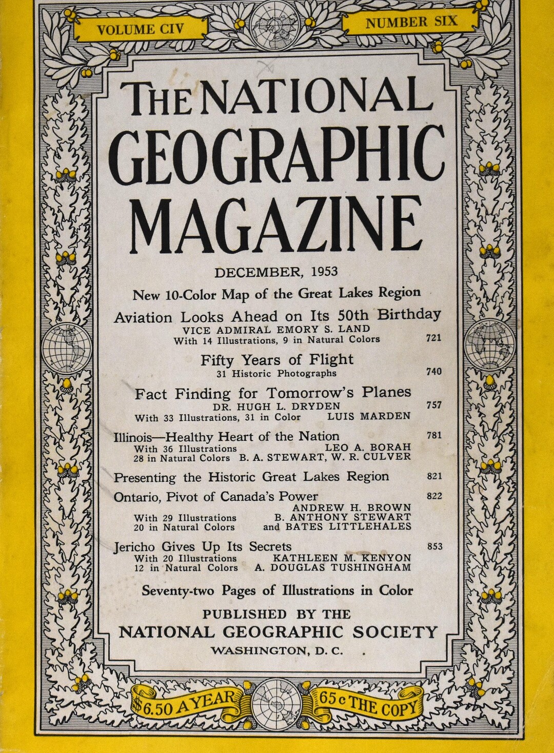 The National Geographic, December 1953, Vintage National Geographic ...