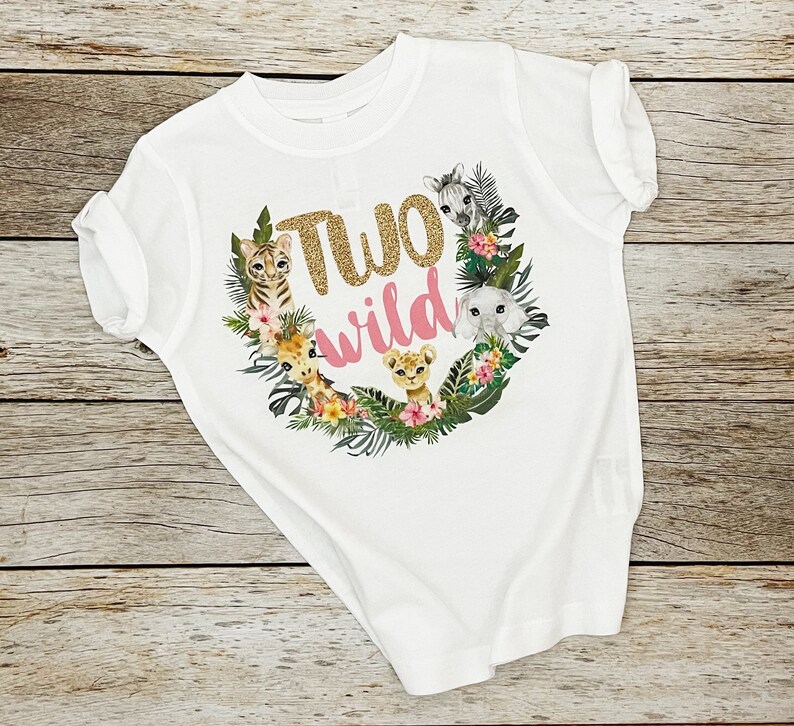 Safari Two Wild Birthday Outfit Jungle Animals Theme 2nd Bday - Etsy