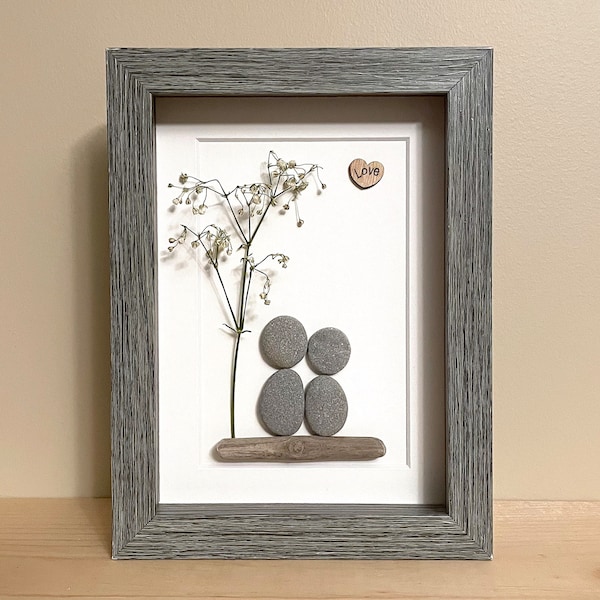 Framed Pebble Art - Etsy
