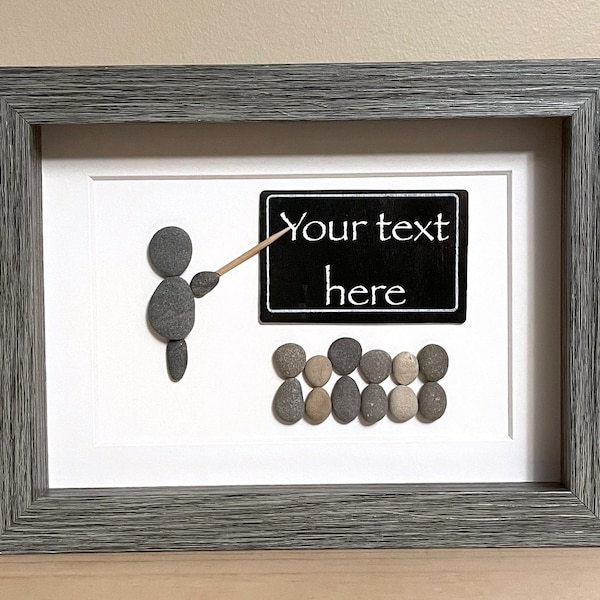 Teacher Pebble Art - Etsy