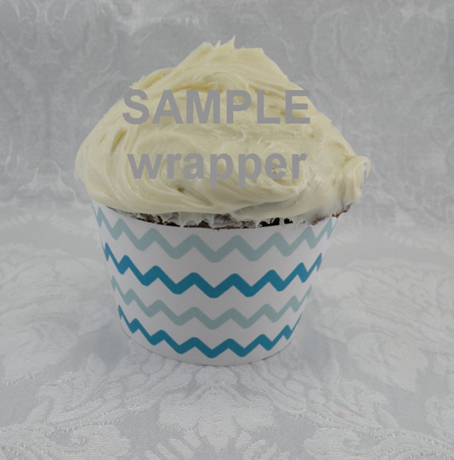 Elegant Damask Party or Wedding Reception Cupcake Cover Wrappers - Etsy