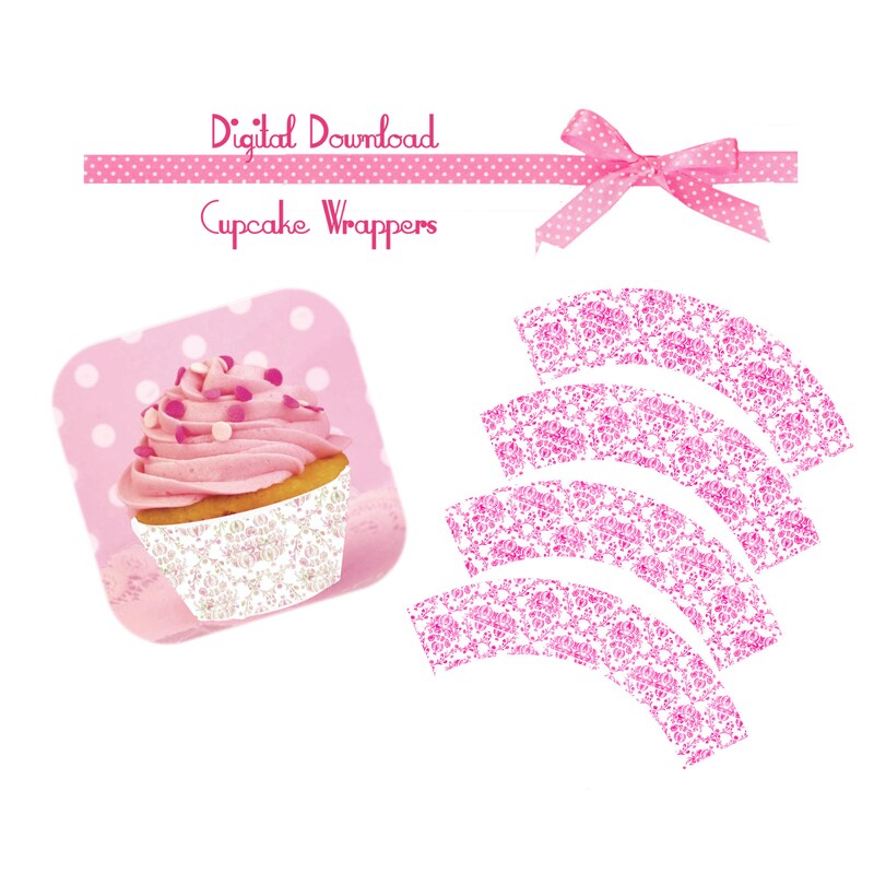 Damask Cupcakes - Etsy