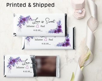 Pad of 50 Sheets Teal Dripping Glitter Printed Candy Bar Wrapper ...