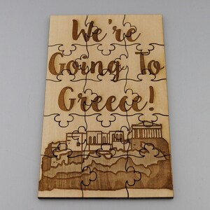 We're Going to Greece Puzzle - Basswood Lasered Jigsaw Puzzle Fun Kids ...