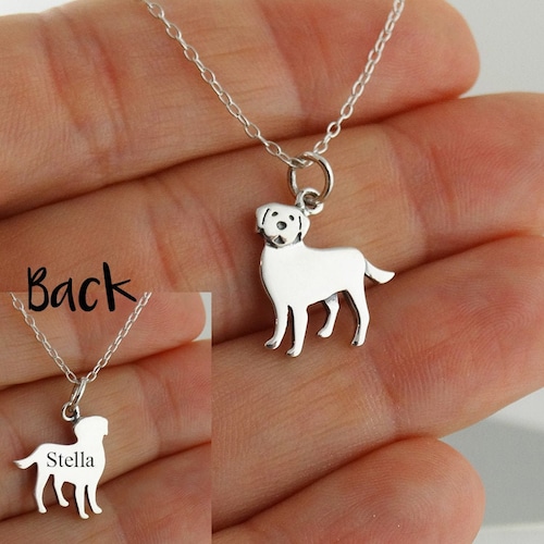 Labrador Retriever Necklace Custom Dog Necklace Dog - Etsy