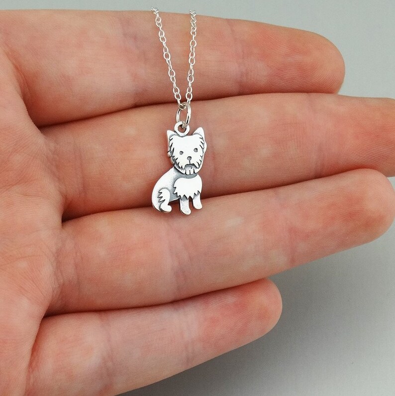 Personalized Yorkshire Terrier Yorkie Necklace - 925 Sterling Silver ...