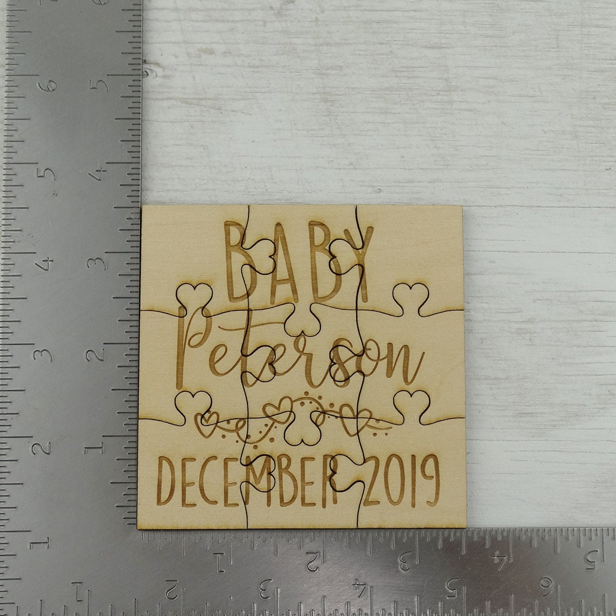 Personalized Pregnancy Announcement Puzzle Basswood Lasered | Etsy