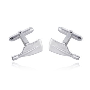 Personalized Rowing Oar Crew Cuff Links - 925 Sterling Silver - Custom ...