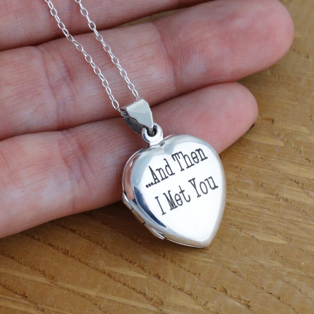 Custom Engraved Heart Shaped Photo Locket 925 Sterling - Etsy