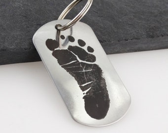 Footprint Keychain | Etsy