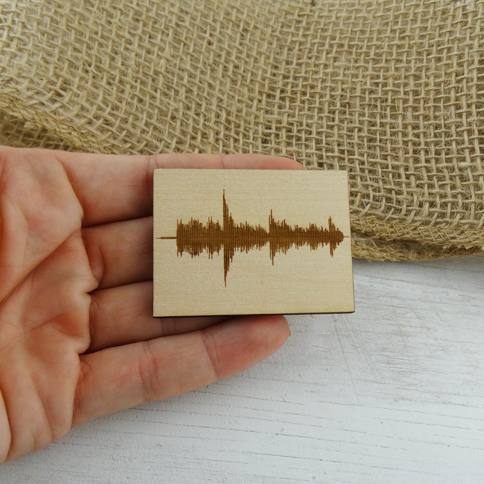 Personalized Sound Wave Magnet: Custom Audio File Engraved Basswood - Etsy