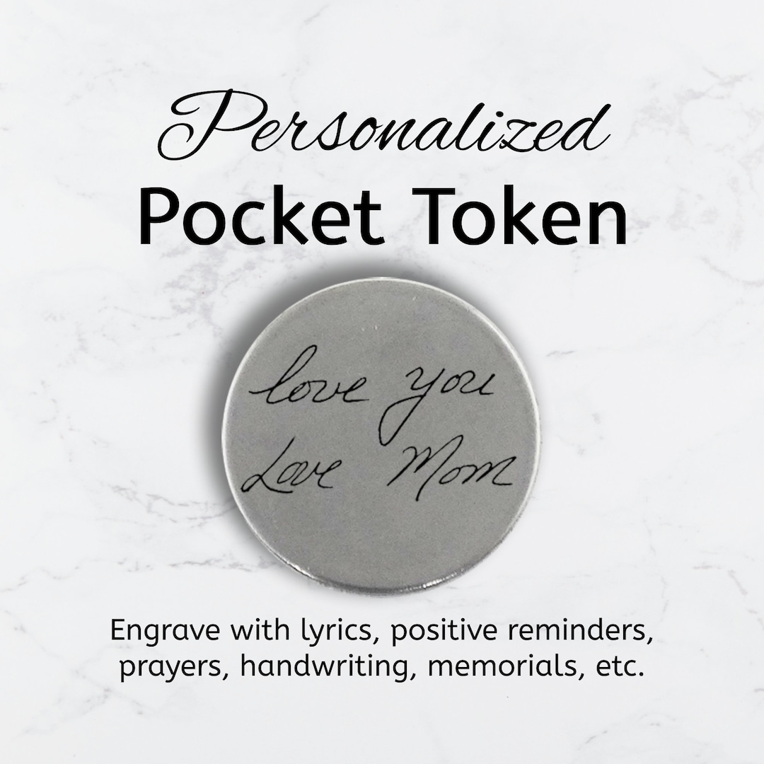 Personalized Pocket Token - 25mm Stainless Steel Coin With Custom ...