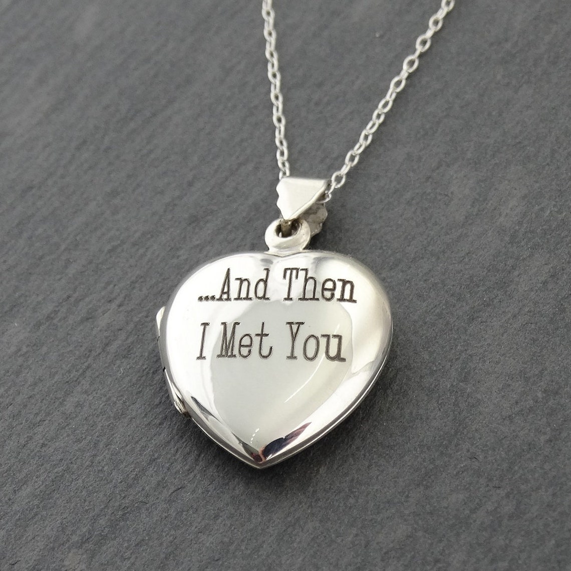 Custom Engraved Heart Shaped Photo Locket 925 Sterling - Etsy