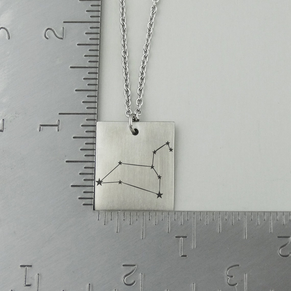 Leo Constellation Pendant Necklace Stainless Steel Zodiac | Etsy
