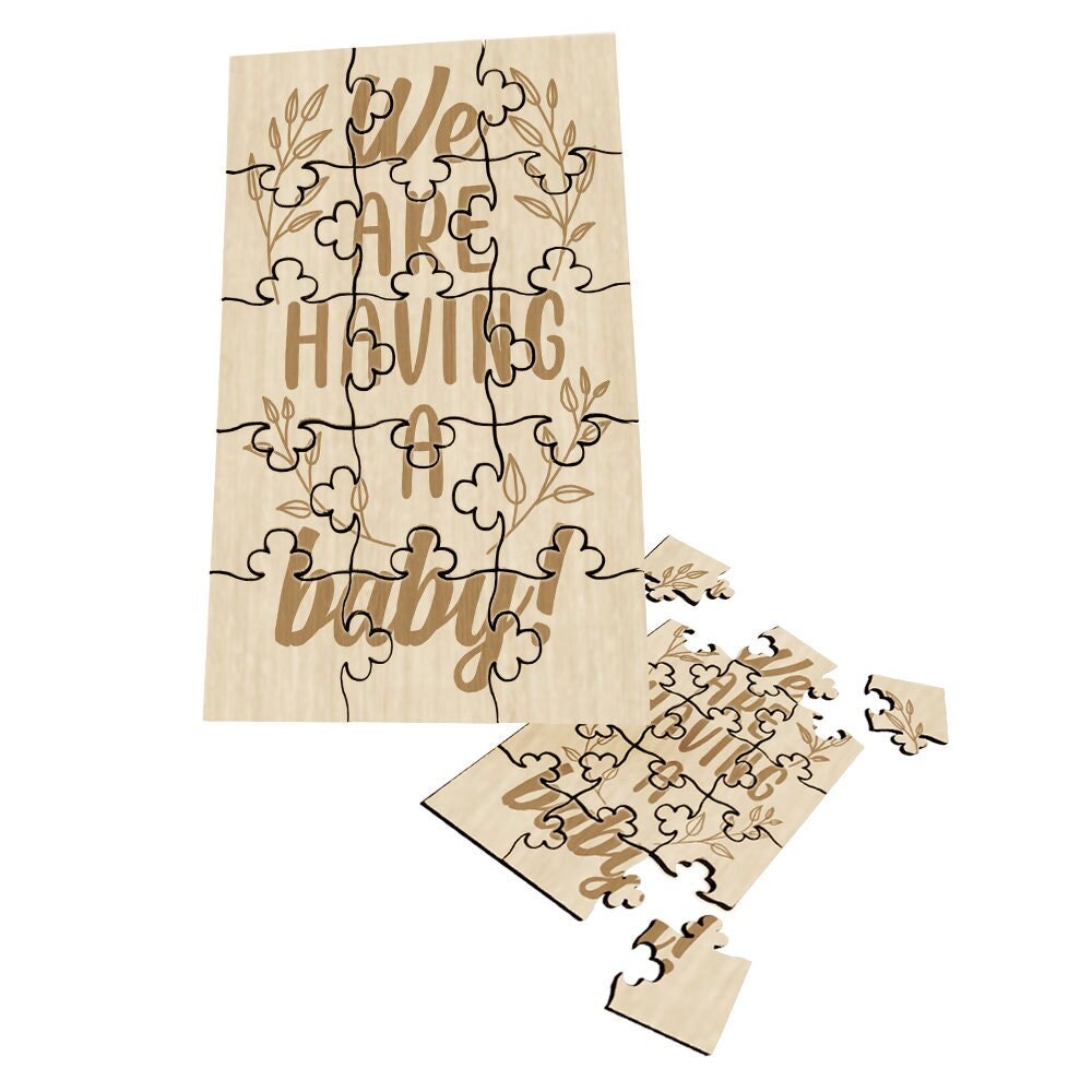 Baby Announcement Puzzle, Pregnancy Announcement Puzzle, Announcement ...