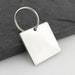 Custom Engraved Text Key Chain 25mm Square Stainless Steel Tag With ...