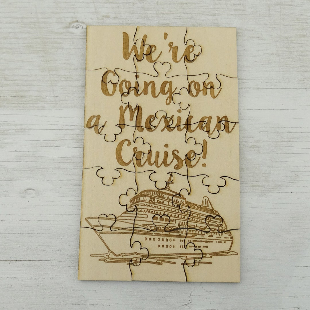 We're Going on a Mexican Cruise Puzzle - Basswood Lasered Jigsaw Puzzle ...