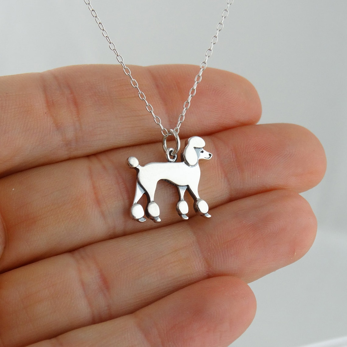 Personalized Poodle Necklace 925 Sterling Silver Engraved - Etsy