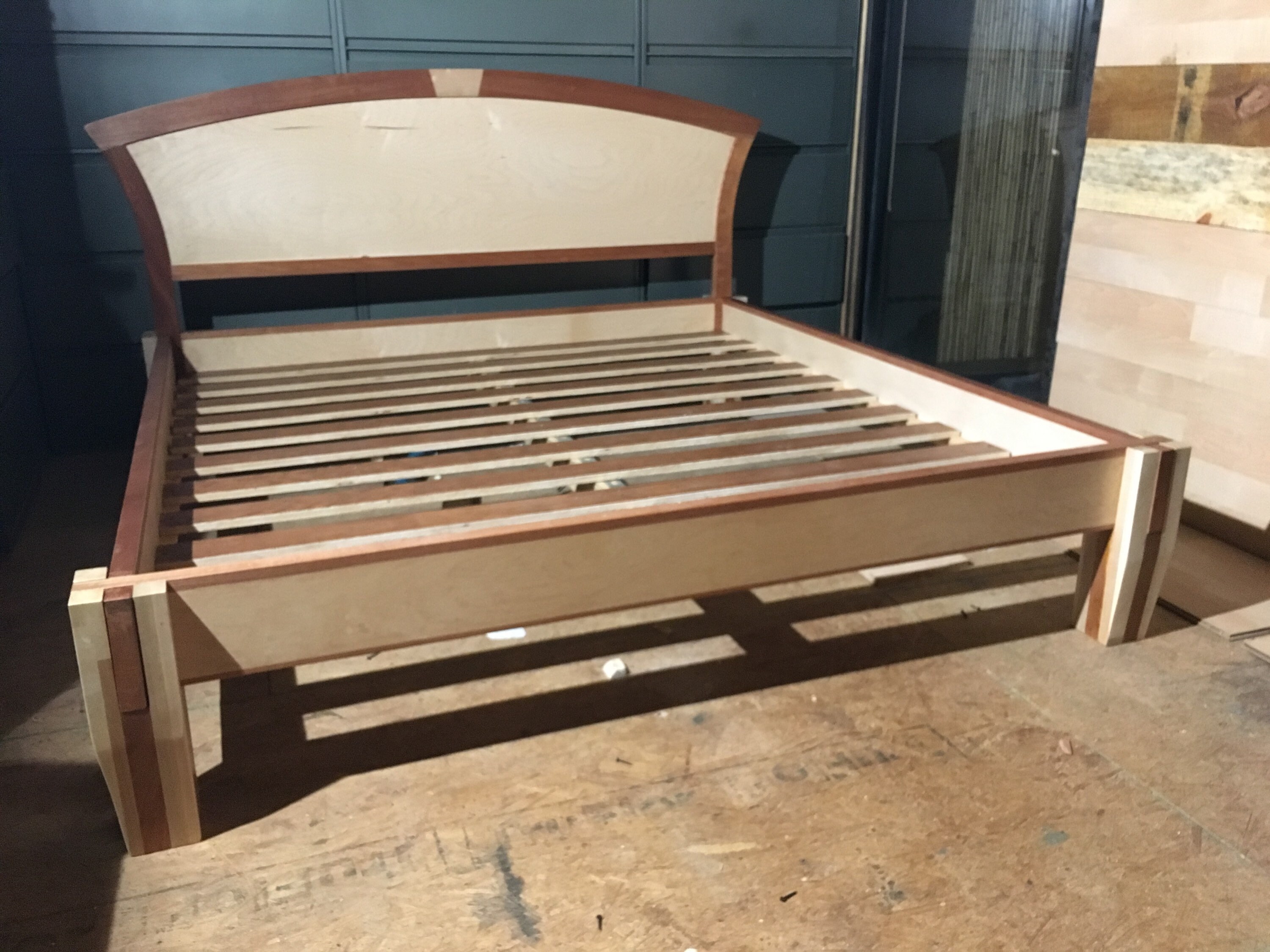 Hardwood Notched Timber Bed Frame and Headboard - Etsy