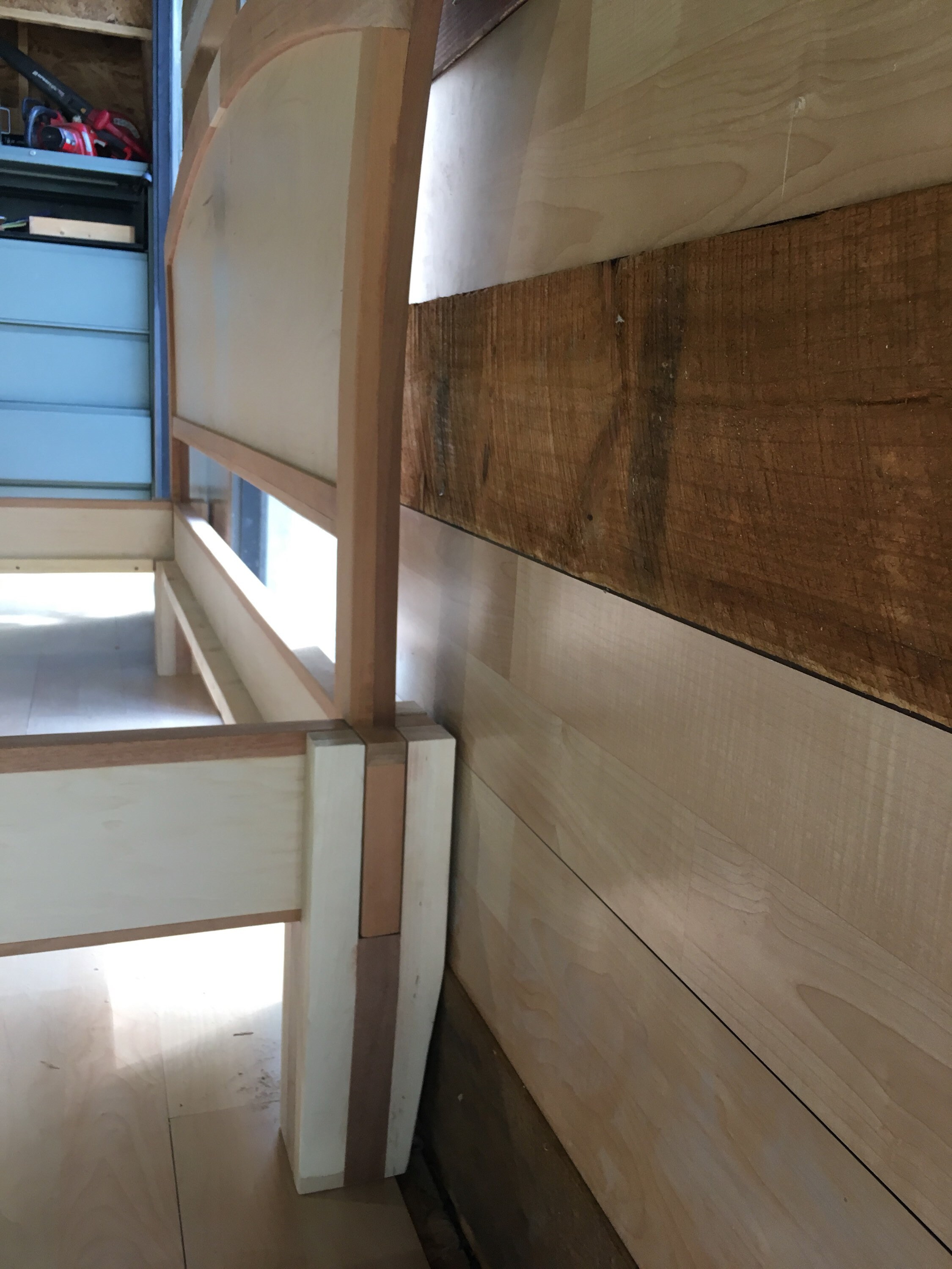 Hardwood Notched Timber Bed Frame and Headboard - Etsy