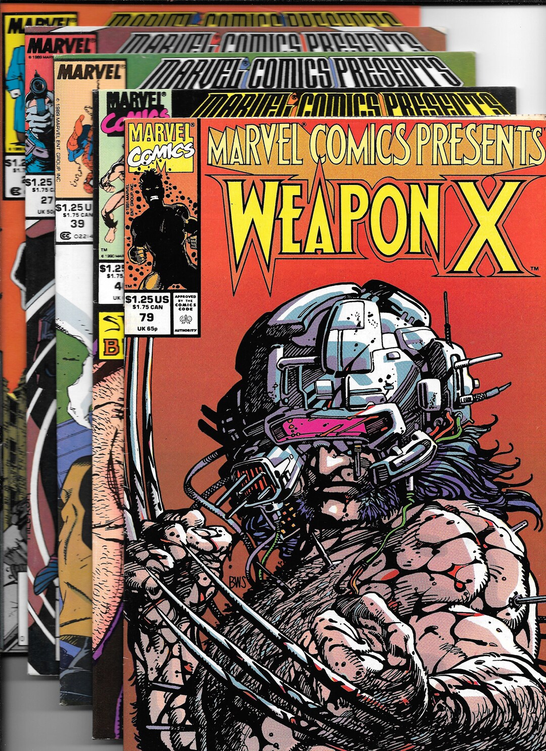 Marvel Comics Presents 26 27 39 46 and 79 Wolverine Origin Weapon X ...