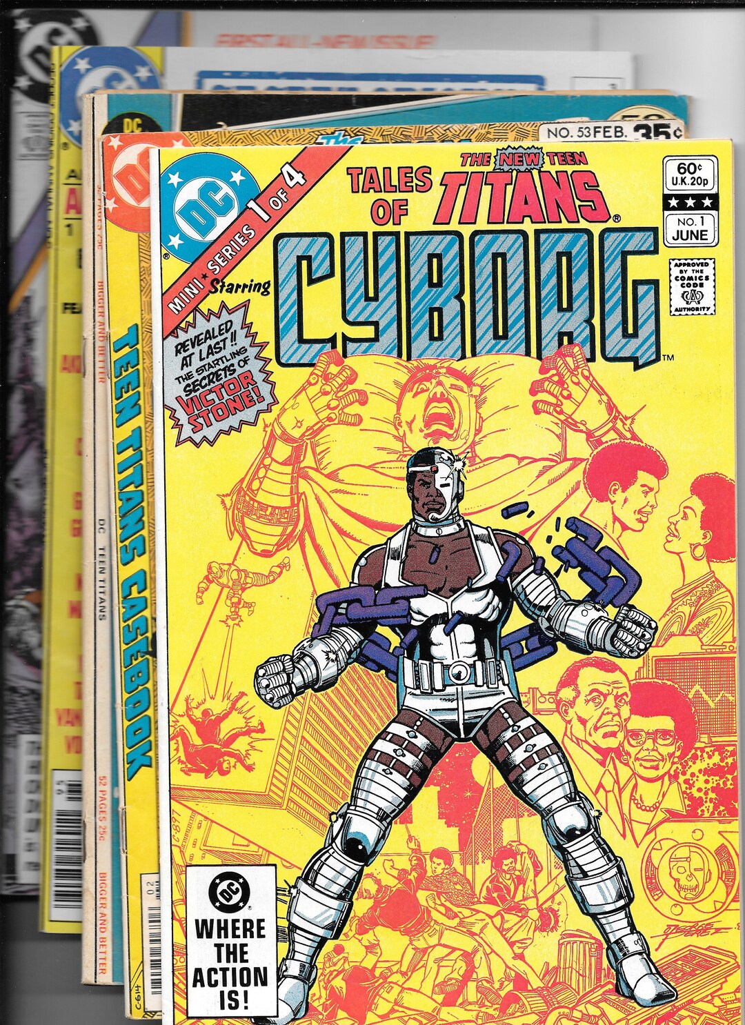Tales of the Teen Titans Cyborg 1 Secret Origins 3 Teen Titans 38 53 ...