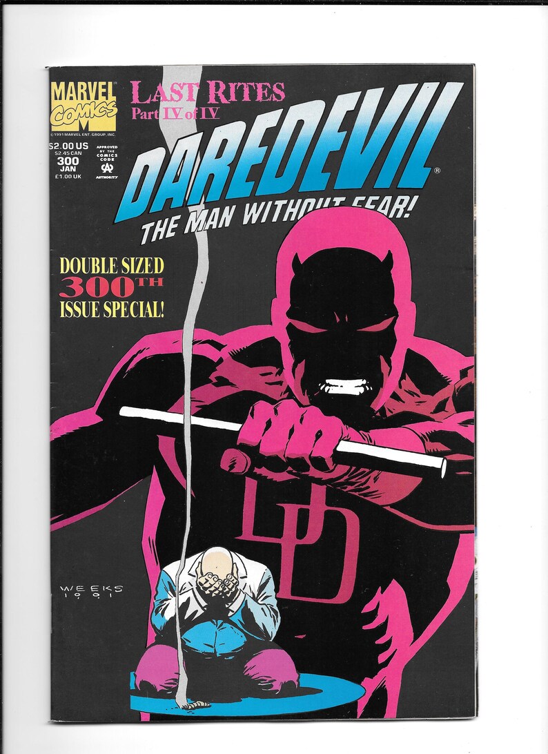 Daredevil 297 298 299 300 Daredevil Vskingpin Origin Kingpin Tombstone ...