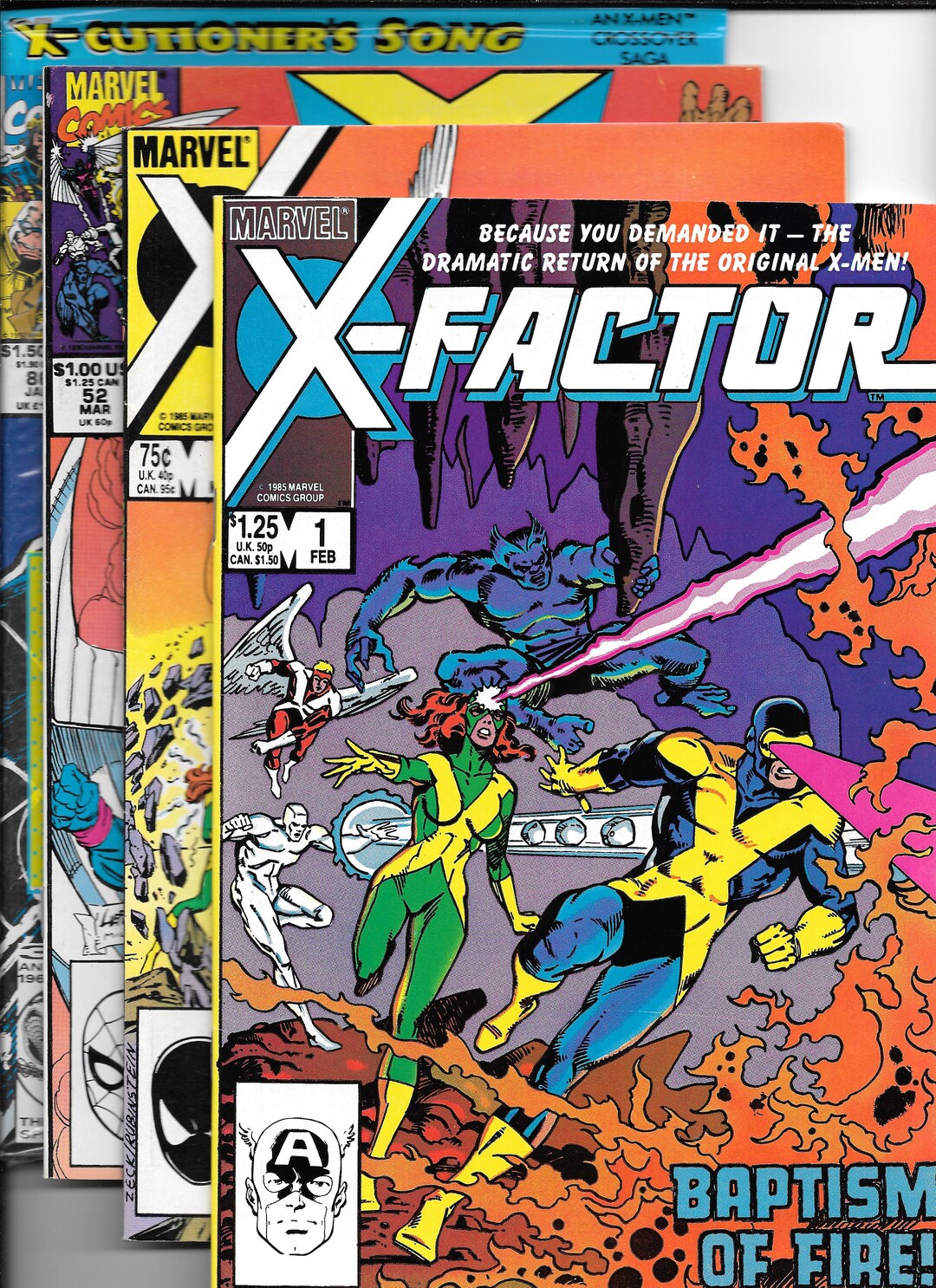 X-factor #1 2 52 86! X-men! Return of Jean Grey! Angel! Cyclops! Beast ...