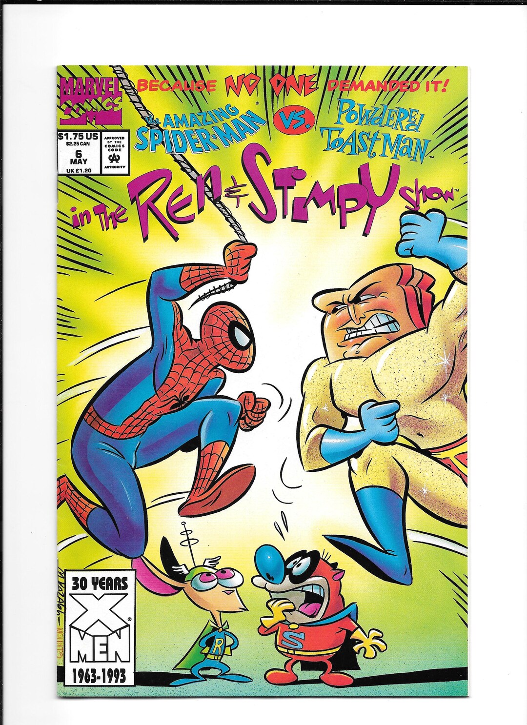 Ren and Stimpy #6 12 13 16! Spider-man Vs Powdered Toast Man! I Scream ...